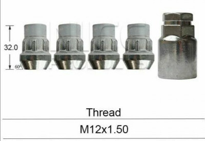 HOLDEN COMMODORE VL VN VP VR VS VT VX VY VZ WHEEL LOCK NUTS 12X1.5 ...