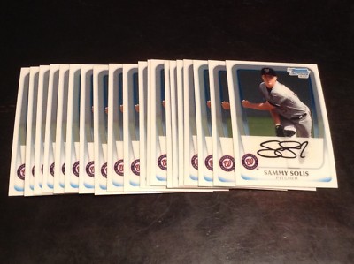 Sammy solis rc chrome 2011 20 card lot rookie | eBay