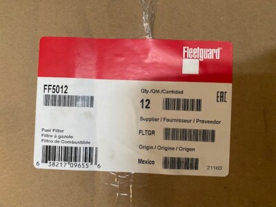 (Case of 12) Fleetguard FF5012 Fuel Filter (NEW) | eBay