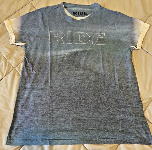 Vintage Ride Band Shirt Large Blue Shoegaze Tour 2015 | eBay