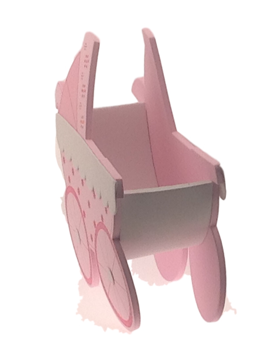 Jumbo Pink Baby Shower birthday Stroller buggy Cart EVA Foam ...