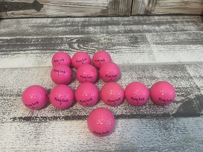 9 Vintage Spalding Flying Lady Pink Golf Balls New Breast Cancer ...