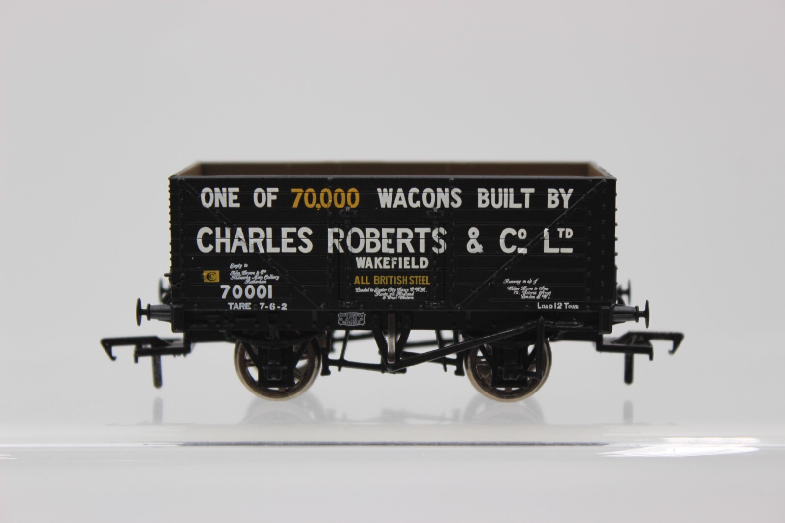 Bachmann 37-125K OO Gauge 8 Plank Wagon Charles Roberts 70001 | eBay UK