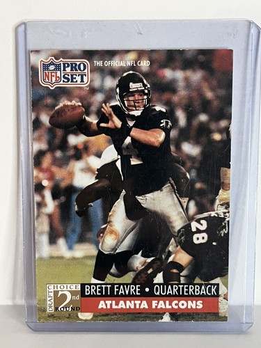 1991 Pro Set Brett Favre Rookie Card RC #762 Falcons | eBay