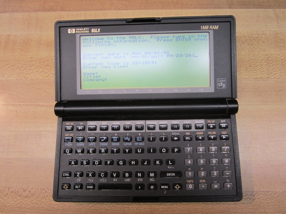 HP Palmtop Computer 95LX 1MB RAM | eBay