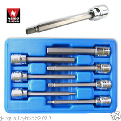 3/8" DR LONG DEEP STANDARD SAE SIZE HEX KEY ALLEN WRENCH SOCKET TOOL ...