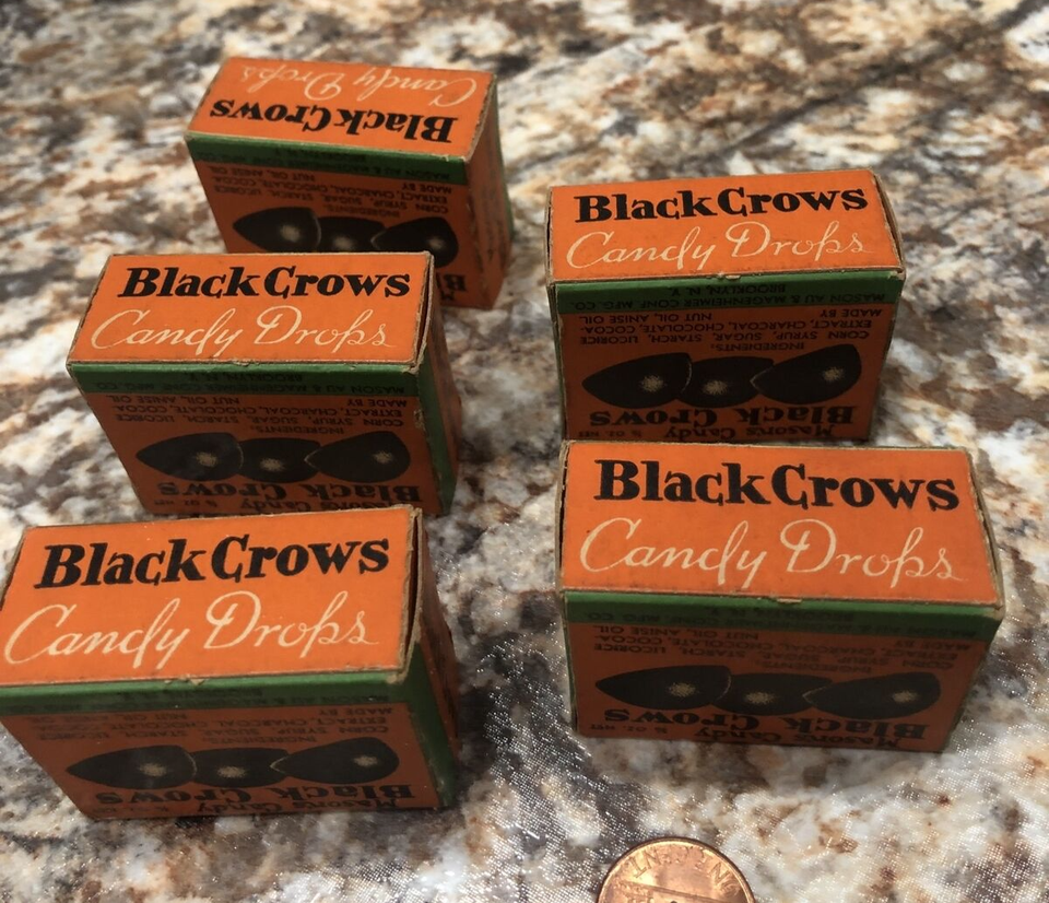 5 Mason’s Candy Black Crows Licorice Dots Vintage Empty Boxes | eBay