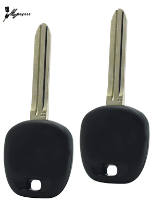 New -PAIR- of Toyota Replacement Uncut Transponder Chip Ignition Key ...