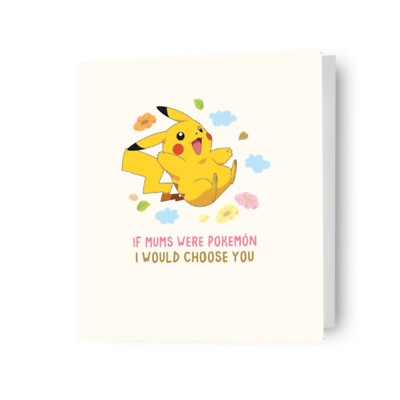 Mother's Day Card | Pokemon Pikachu | Happy Mother's Day | Mothering ...