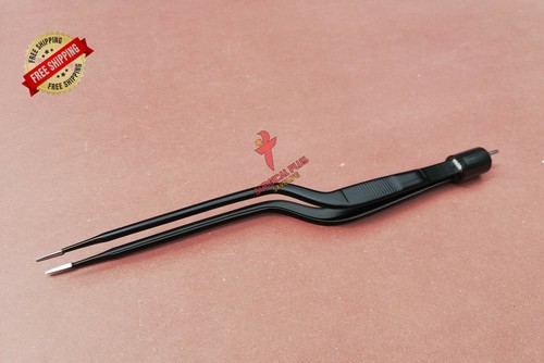 US Nonstick Gerald bipolar Bayonet Forceps 18cm Electrosurgical ...