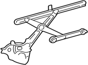 69801-60080 Toyota Regulator sub-assy, front door window, rh 6980160080 ...