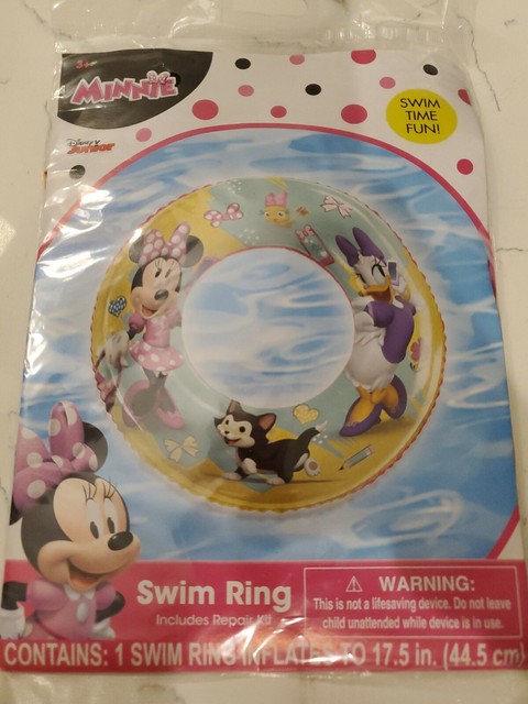 Disney Minnie Mouse Swim Ring Childs Pool Float Toy With Repair Kit for ...