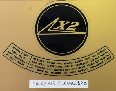 Holden HR X2 Air Cleaner Decal | eBay Australia