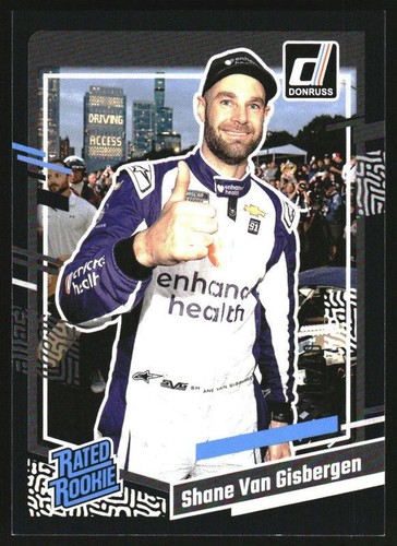 2024 Donruss Black Racing Number #100 Shane Van Gisbergen RC Rookie /91 ...