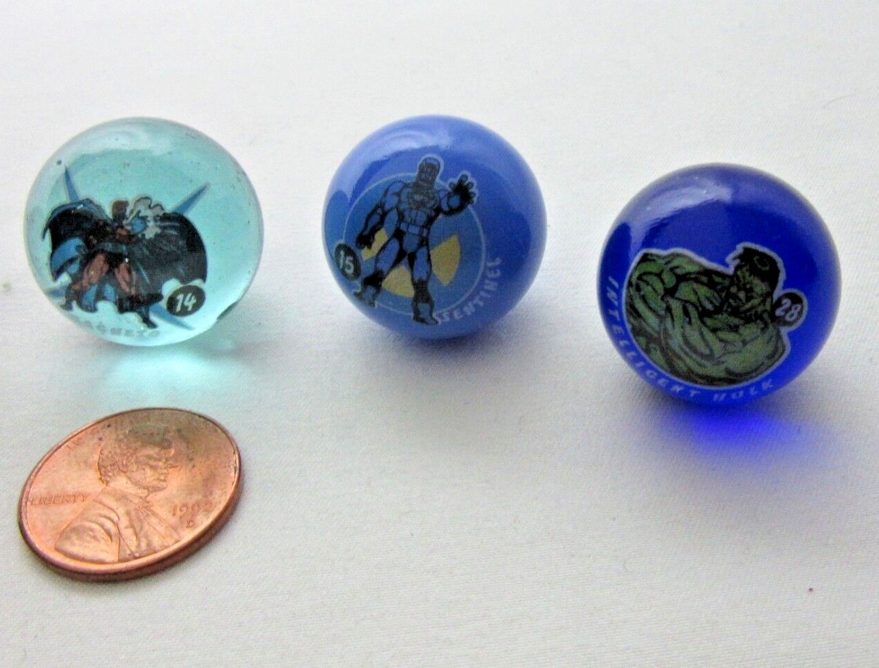 RARE 5 Collector Toys Marbles Spiderman & The Marvel Universe Biz 2003 ...