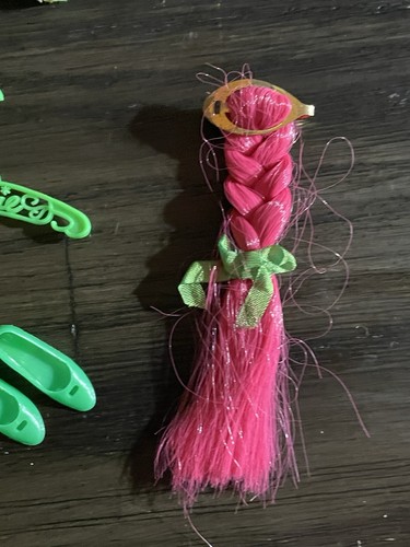 VTG Barbie Francie Casey Doll Outfit #1213 Pazam! Green Raincoat Pink ...