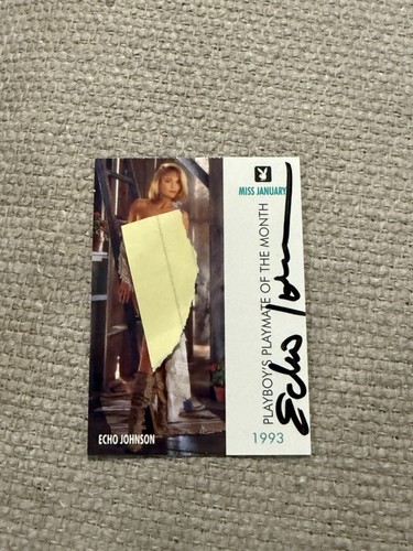 Echo Johnson Playboy Auto Autograph Signed | eBay