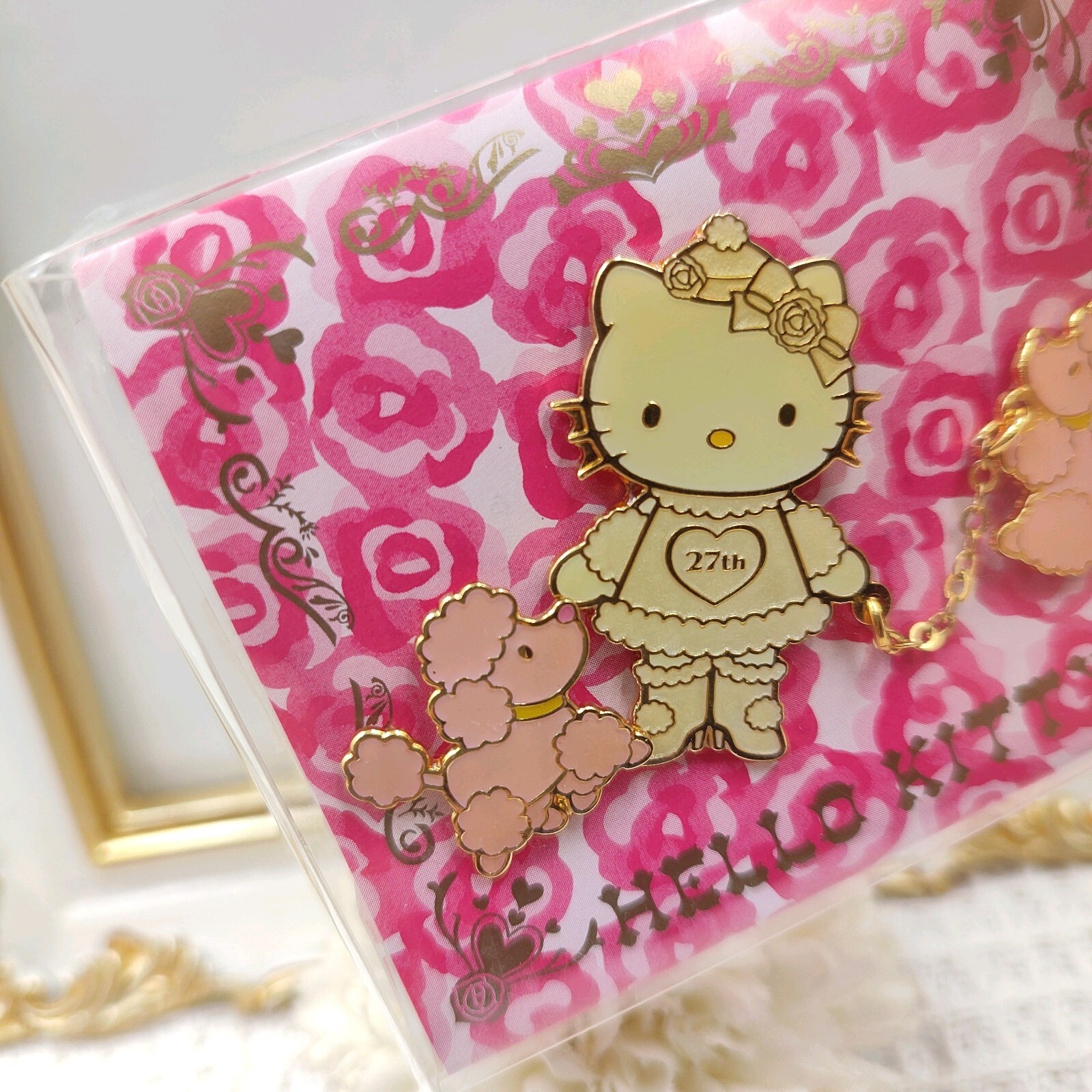Sanrio Hello Kitty Pin Badge 27Th Anniversary Kitty Poodle Dog Vintage ...