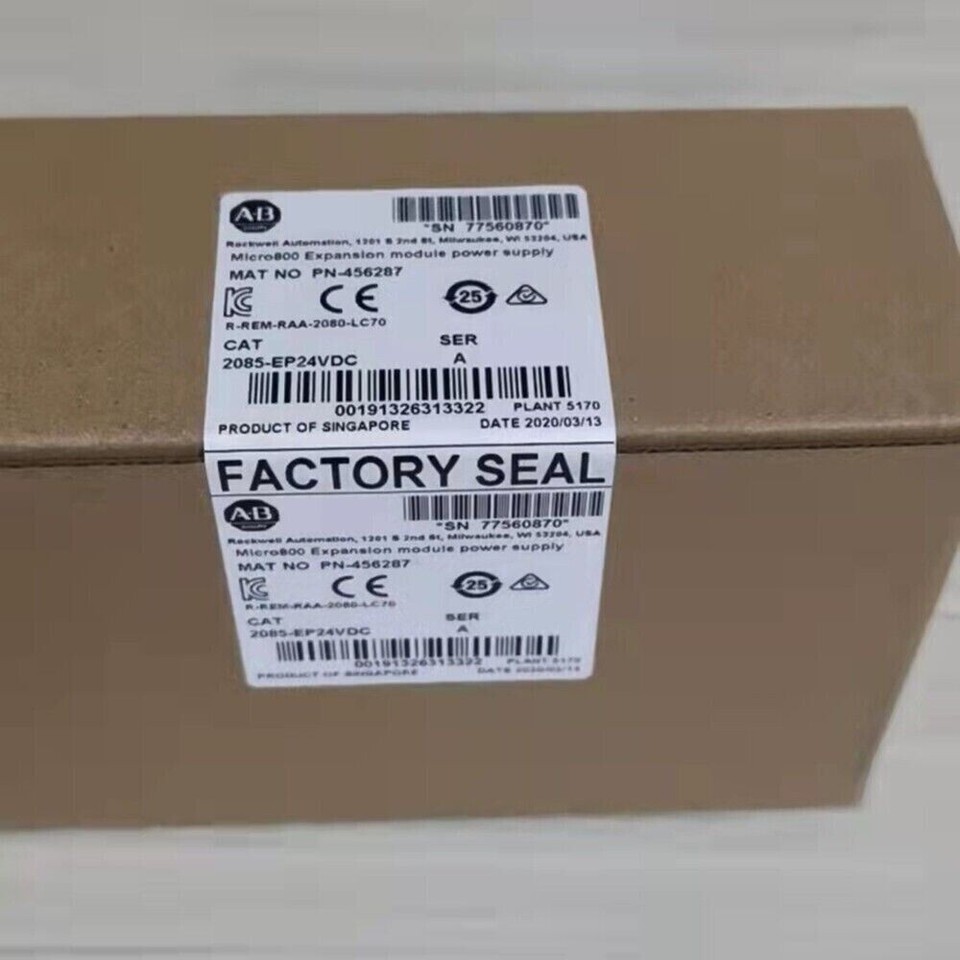 New Factory Sealed AB 2085-EP24VDC SER A 2085-EP24VDC New In Box In ...