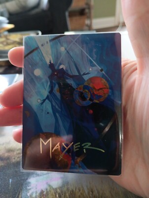 MTG-Omniscience Art Card(32/54) (Gold-Stamped Signature) Art Series: Foundations | eBay