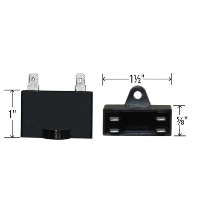 Mini Split Capacitor - 1.5 mfd 1.5 uf - 450V - 4 Terminal - 50/60HZ | eBay