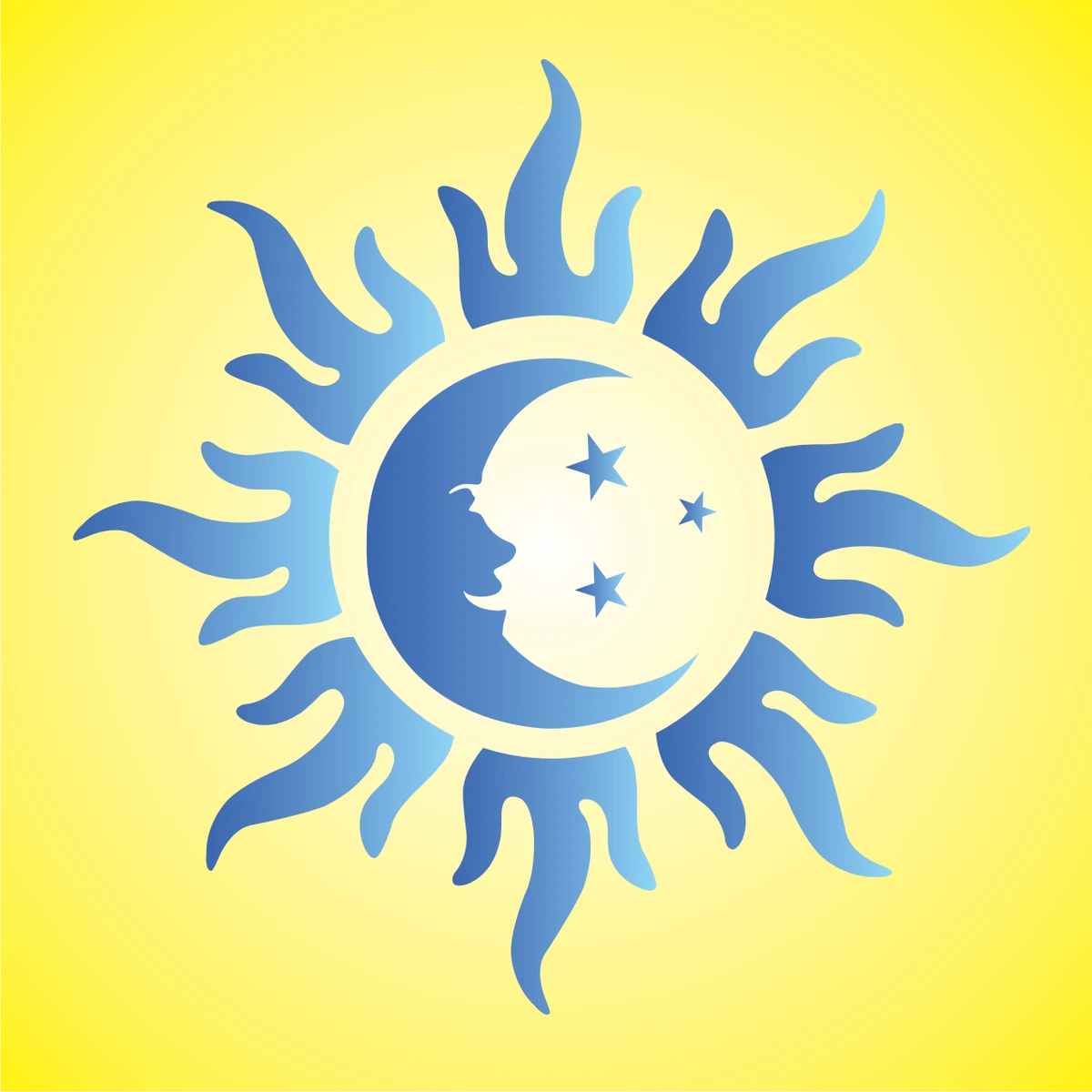 Yellow Sun Template