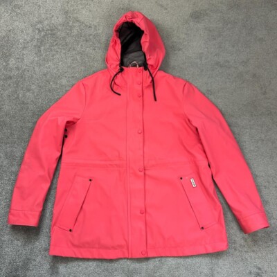 Hunter Original Lightweight Rubberised Waterproof Rain Jacket Coat Pink ...