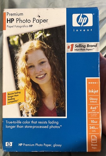 hp advanced photo paper 4x6 glossy 60 Sheets | eBay
