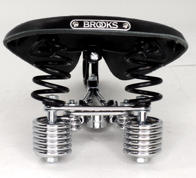 Brooks B135 Unisex Saddle Black With Chrome Double Spring for sale ...
