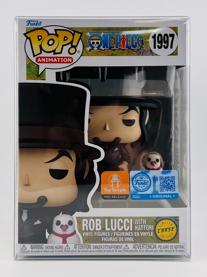 2x FUNKO POP ROB LUCCI w/ HATTORI CHASE PRE-RELEASE STICKER TOY TEMPLE ...
