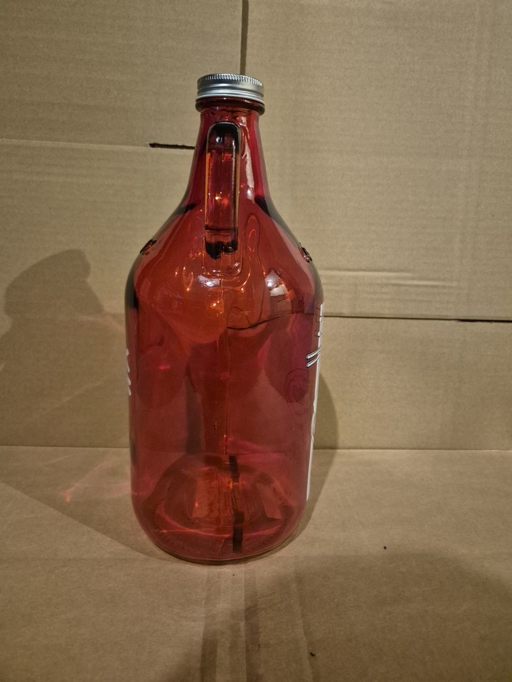 Naruto Shippuden Ichiraku Ramen Anime red Glass Growler Jug Bottle 64 ...