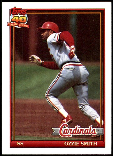 Ozzie Smith 1991 Topps #130 Cardinals MLB READ FREE SHIPPING ...
