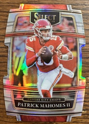 2021 Panini Select Patrick Mahomes II #2 Concourse Die Cut Silver Prizm ...