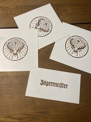 Jagermeister Official Stencil Lot Of 4 Rare Out Of Print | eBay