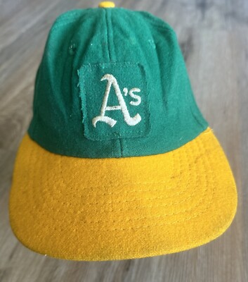 Vintage MLB Baseball New Era Oakland A’s Athletics Wool Fitted Hat Cap ...