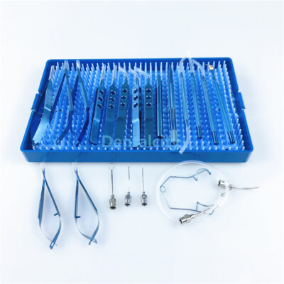21PCS Cataract Set Ophthalmic microsurgery instruments with ...