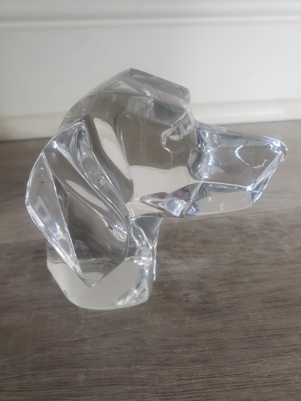 Vintage JG Durand Crystal Dog Paperwieght? Figurine? Etched Signature ...