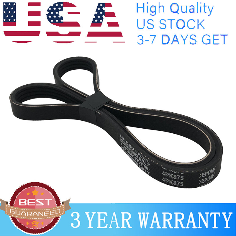 New Serpentine Belt 4PK875 Fits 85-10 Acura Chrysler Toyota Hyundai 3.3 ...