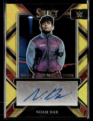 Noam Dar 2023 Panini Select WWE Signature Selections Auto Gold Prizm ...