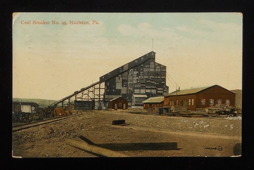 1909 Coal Breaker No. 49 Anthracite Mine Railroad Hazleton PA Luzerne ...
