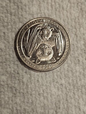 2020 PCGS MS64 Struck Thru Bat American Samoa NP Pandemic Quarter Mint ...