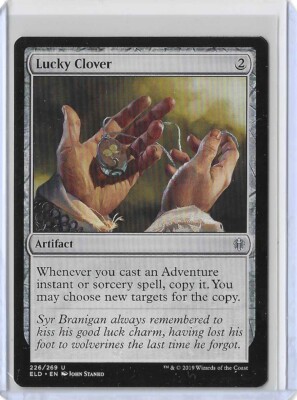 MTG Lucky Clover Throne of Eldraine (ELD) Uncommon Magic Card #226/269 ...