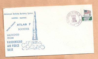 ATLAS F BOOSTER (ABRES) LAUNCH DEC 22,1970 VAFB SWANSON SPACE COVER ...