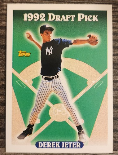 Derek Jeter 1993 Topps baseball 1992 Draft Pick Rookie card #98 Mint | eBay