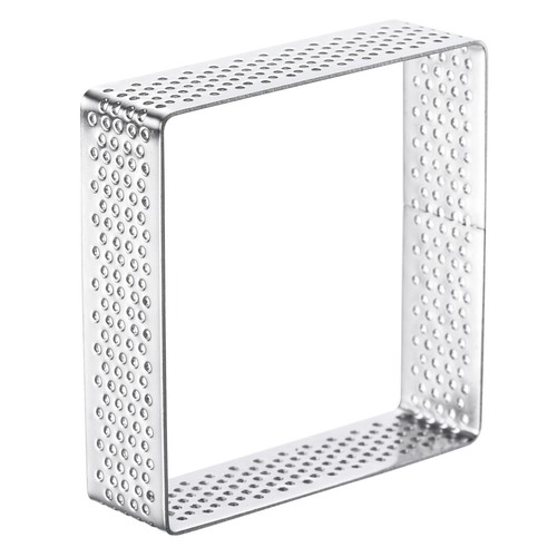 Stainless Steel Square Cake Rings, 2.75 inch Perforated Cake Mousse ...