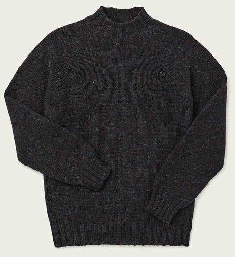 Filson Men's 3GG Crewneck Sweater 20067987 Black Cobalt Marl MADE IN ...