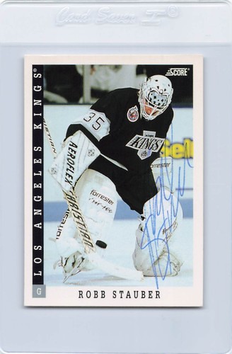 1993/94 Score #346 Robb Stauber Kings Signed Auto *J7451 | eBay