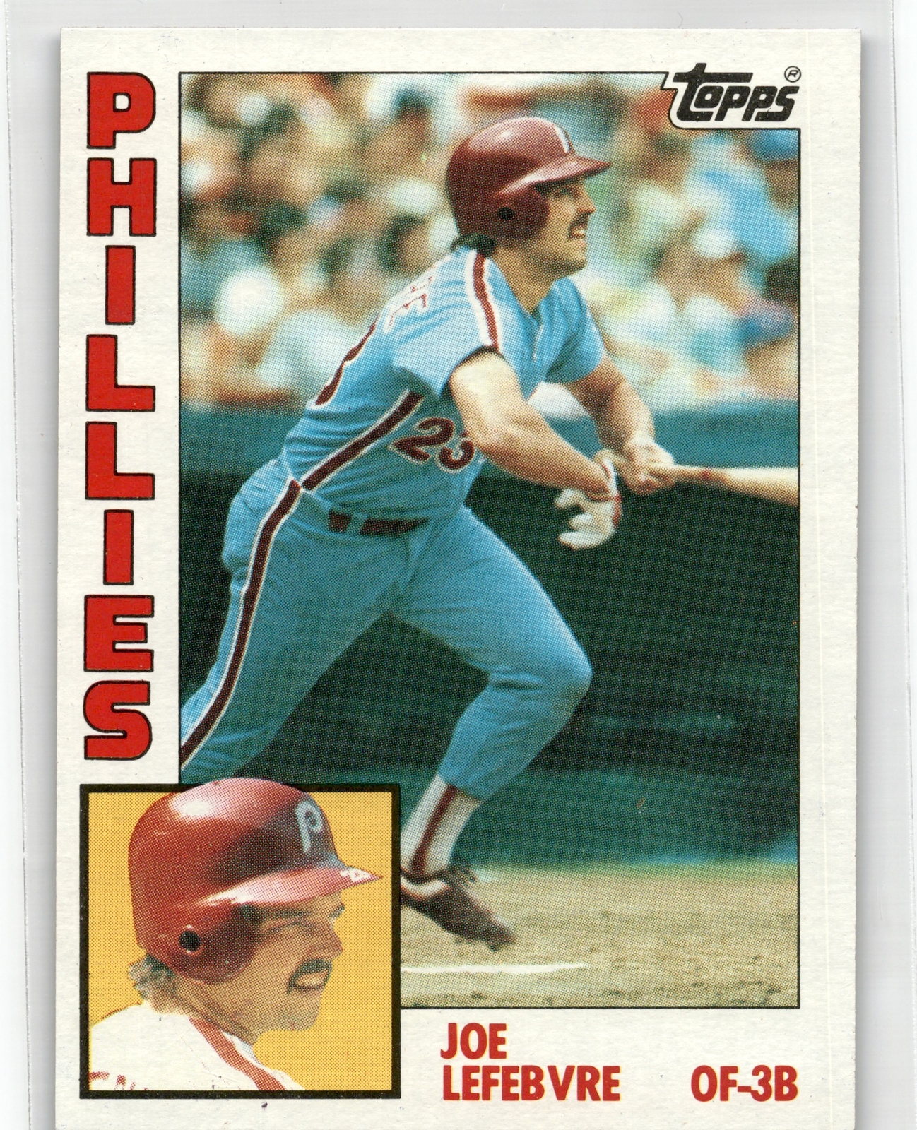 1984 Topps #148 Joe Lefebvre Philadelphia Phillies MLB Vintage Baseball ...