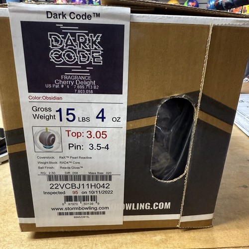 NEW 15 Lb Storm Dark Code Bowling Ball NIB Bowling Balls | eBay