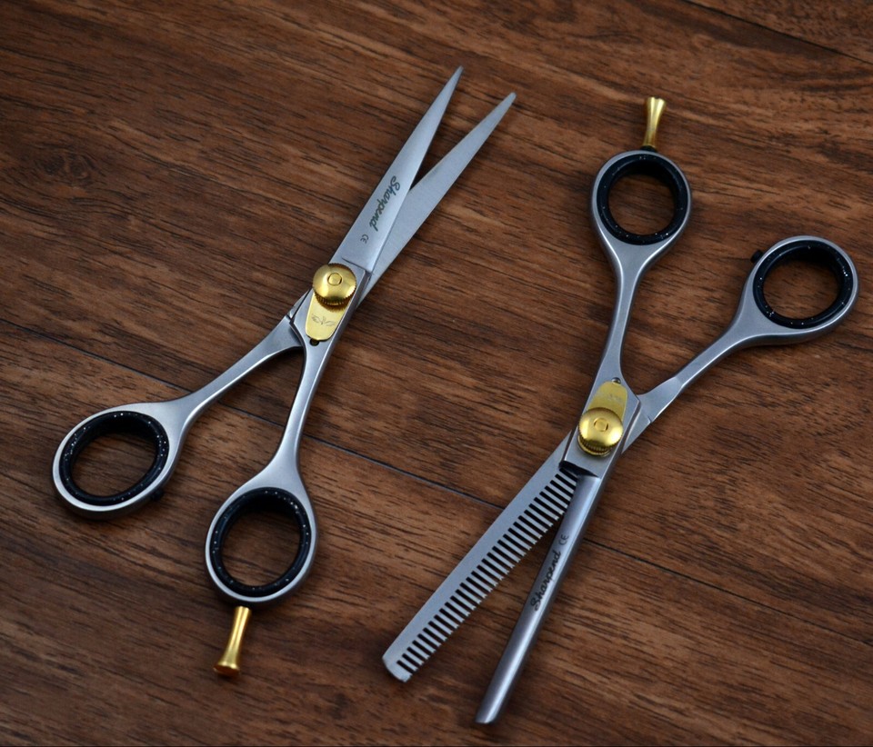 Professional Barber Shears Hair Cutting & Thinning Scissors ...